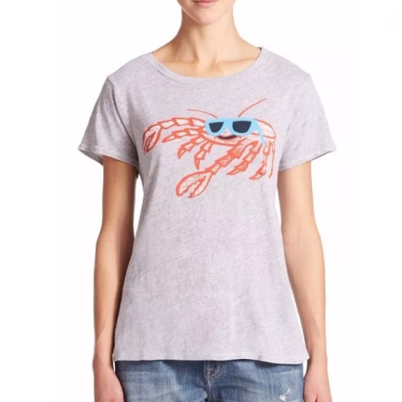 Wildfox | Tops | Wildfox Crab Tee Gray Graphic Tshirt | Poshmark